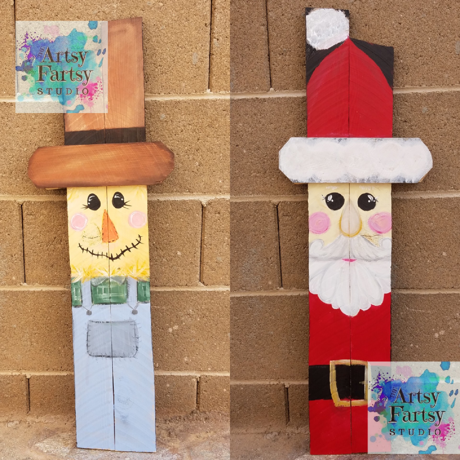 Double Sided – ScareCrow & Santa – Yuma’s #1 Paint & Sip Studio