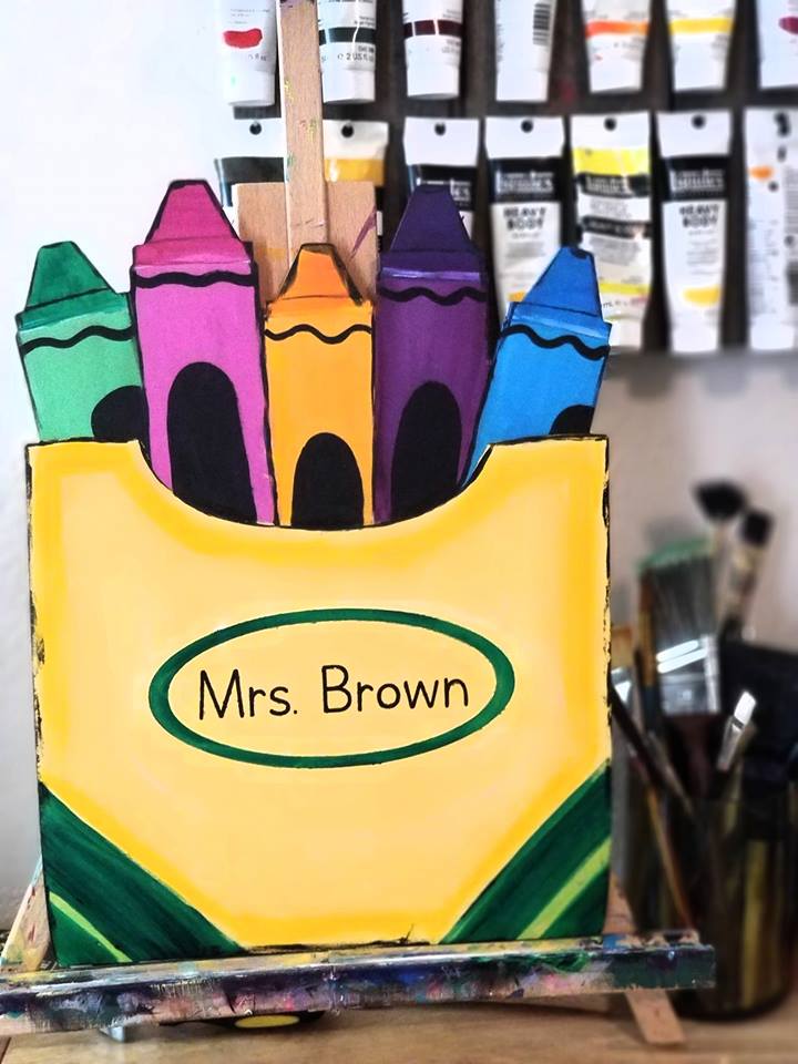 Personalized Crayon Box – Greate For Teachers! – Yuma’s #1 Paint & Sip ...
