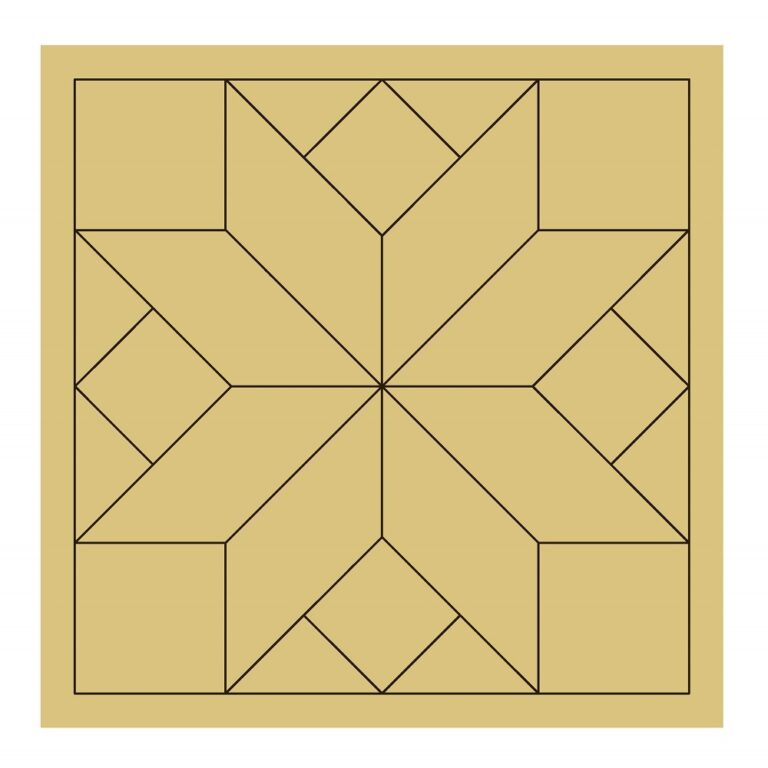 Geometric “Barn Quilt” 18×18 (In Studio or Online) – Yuma’s #1 Paint ...