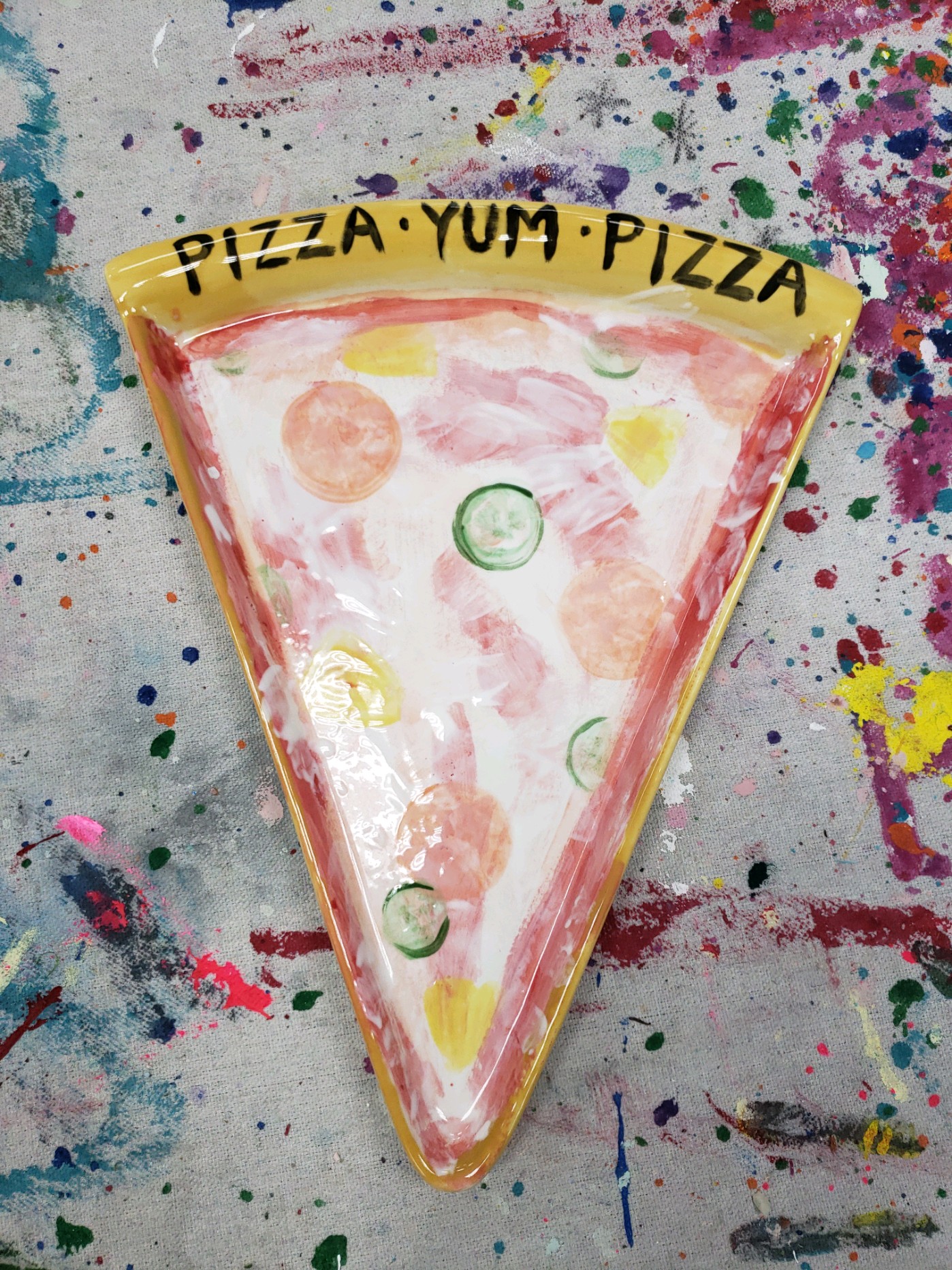 Kid’s Camp Day- Ceramic Pizza Plate, Pizza & Movie – Yuma’s #1 Paint ...