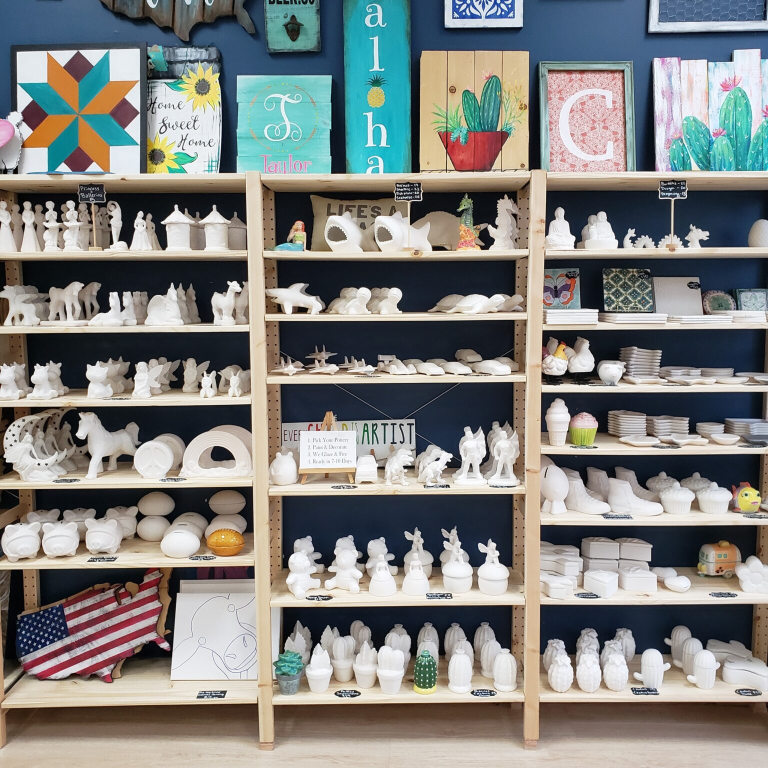 Open Studio- All Pottery 25% OFF – Yuma’s #1 Paint & Sip Studio